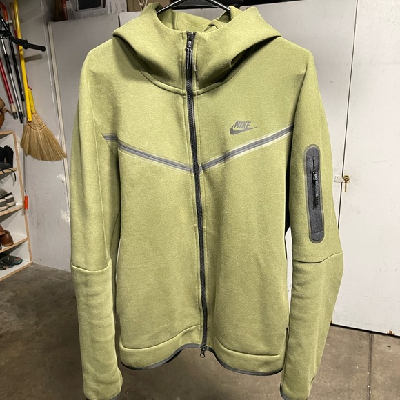 Nike | Sweaters | Olive Green Nike Tech Fleece Hoodie | Poshmark